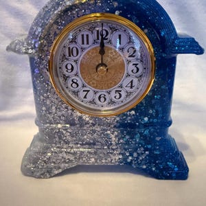 Resin Mantel Clock - Etsy