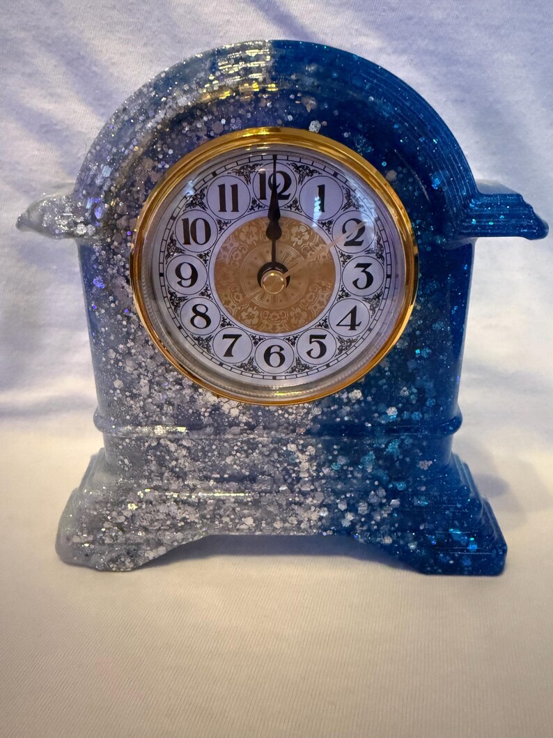 Resin Mantel Clock - Etsy