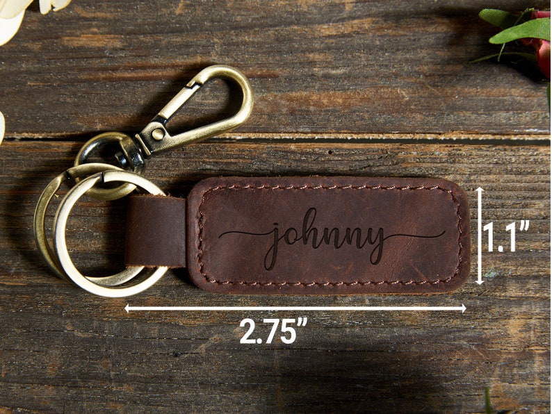 Personalized Leather Keychaincustom Keychains for Men - Etsy Hong Kong