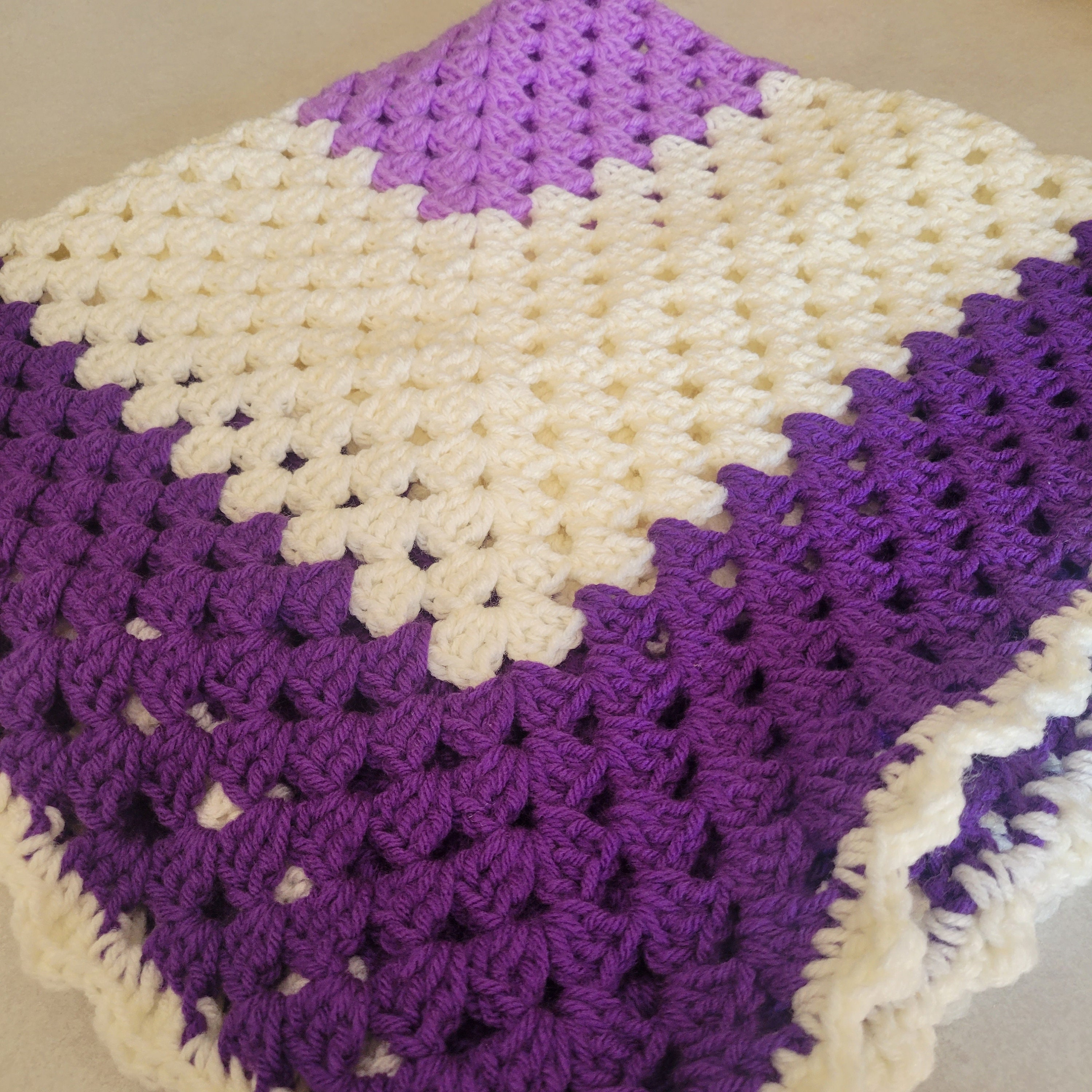 Purple Baby Blanket - Etsy