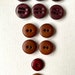 20th Century Buttons - Selection of 12 Vintage Brown and Dark Plum ...