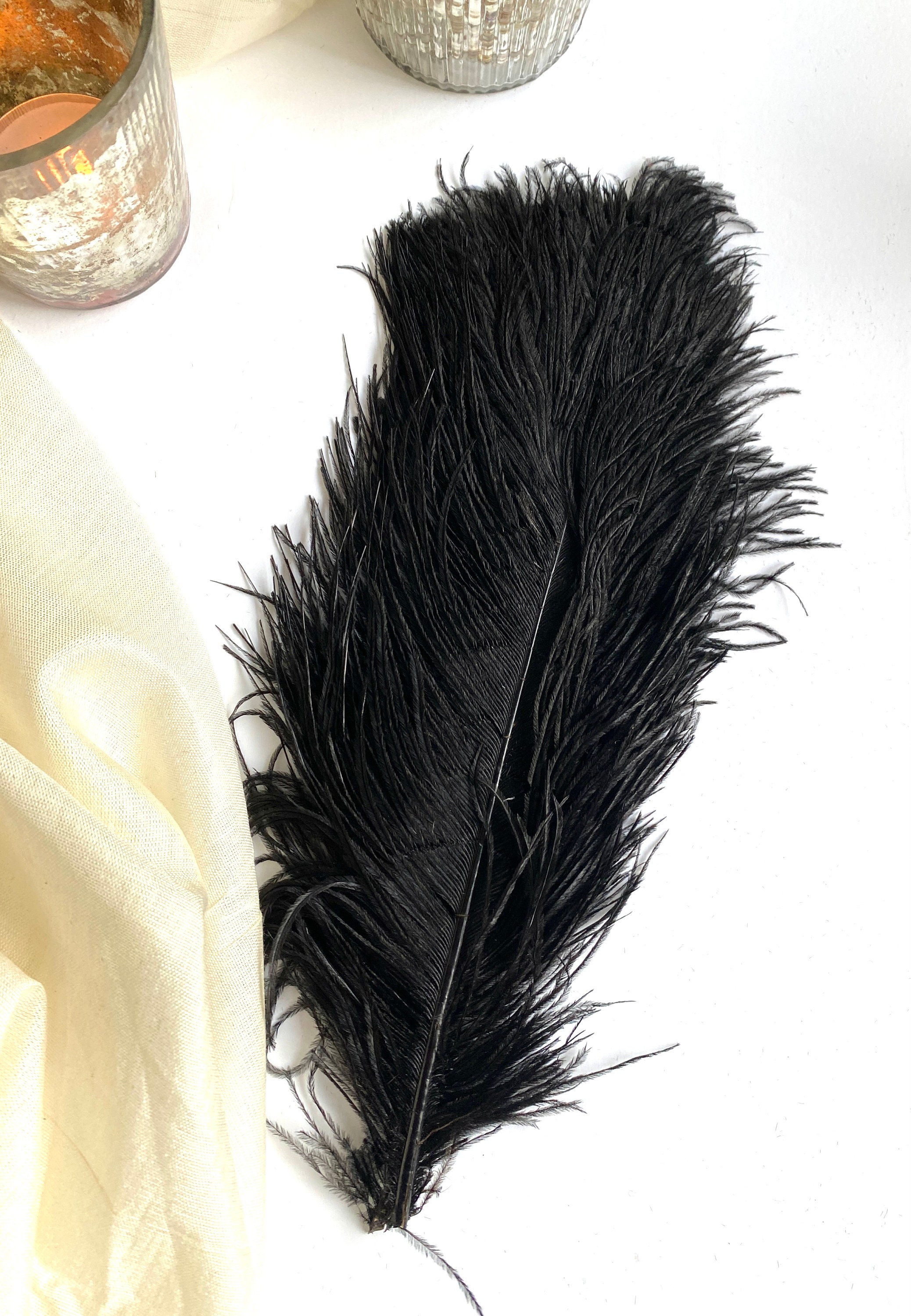 6 Vintage Simpson's of Piccadilly Black Ostrich Feathers - Etsy