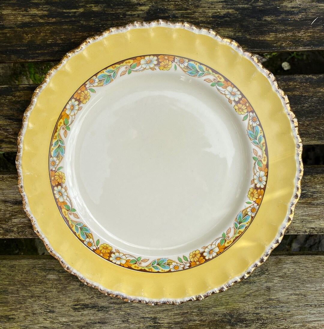 Six Vintage Oldbury Design, Dinner Plates by Grindley Potteries Which ...