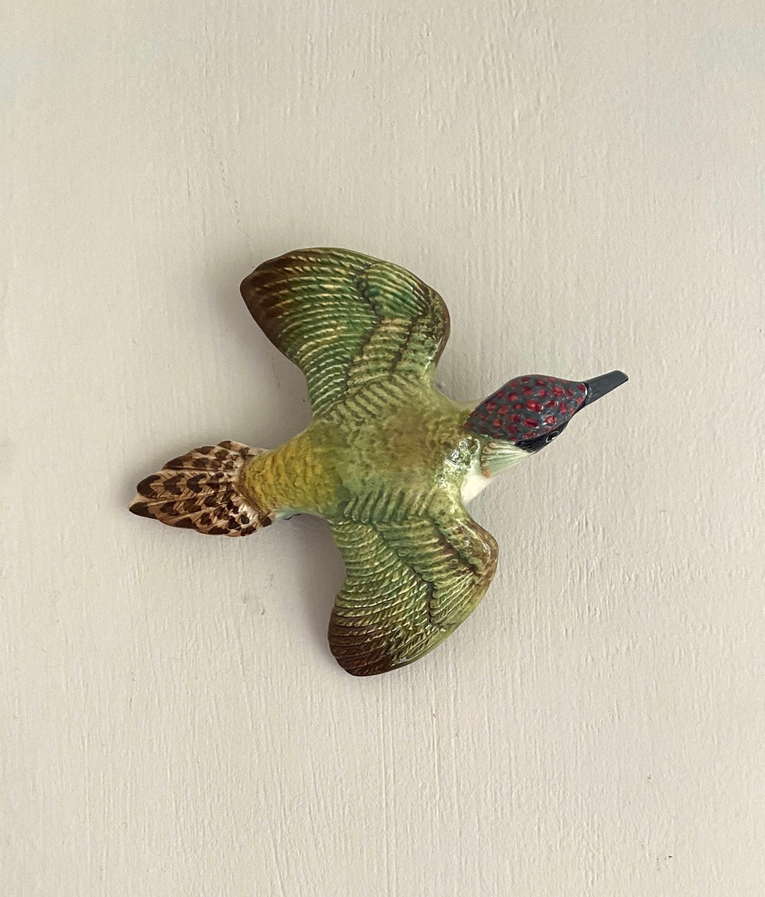 Beswick Flying Green Woodpecker Wall Plaque Made 1954-1967 - Etsy Australia