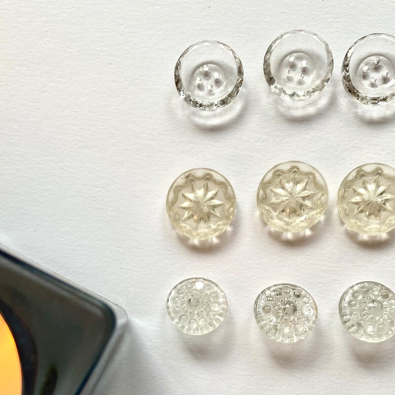 Clear Lucite Buttons - Etsy