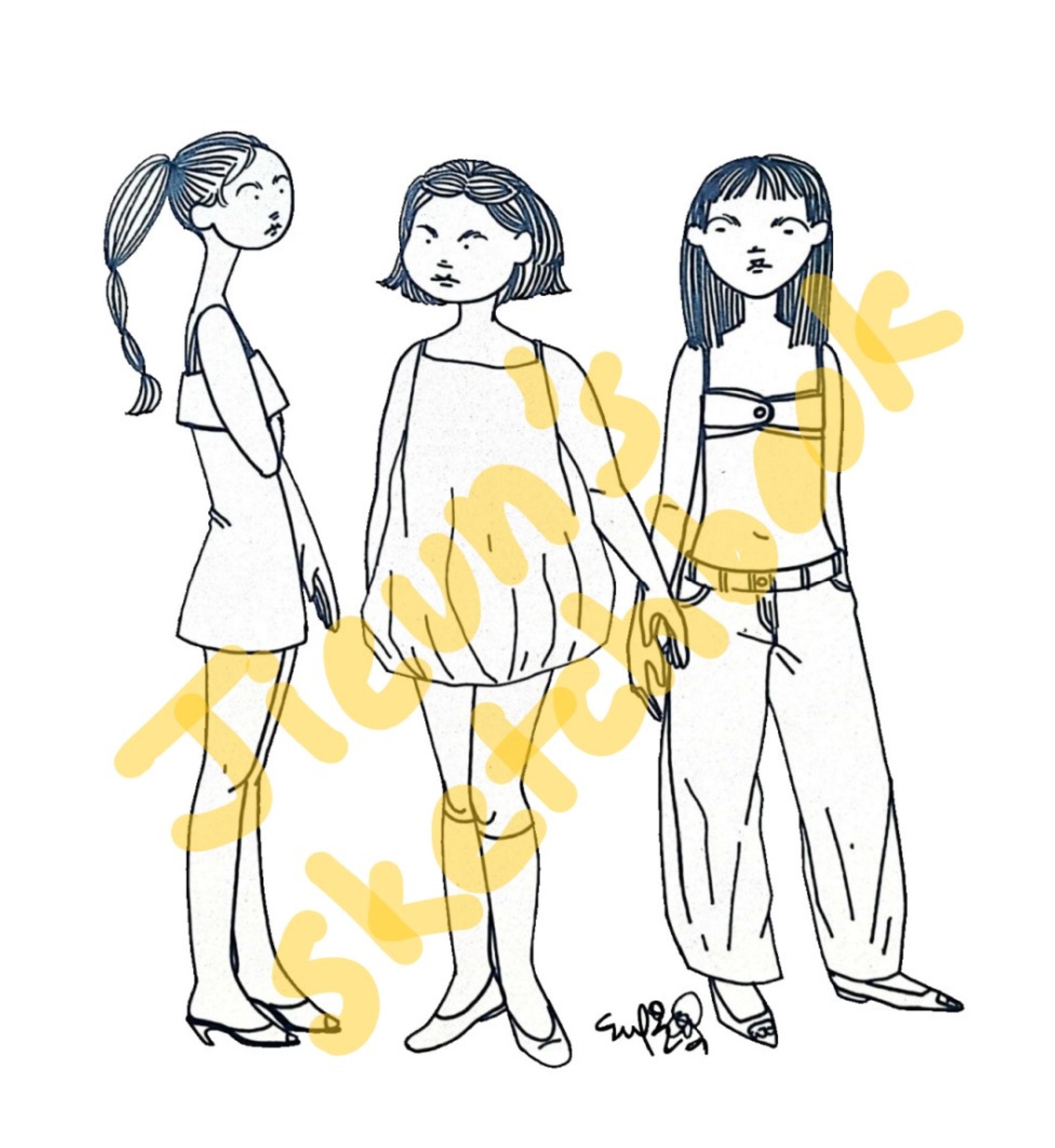 Summer Girls Coloring Pages - Etsy