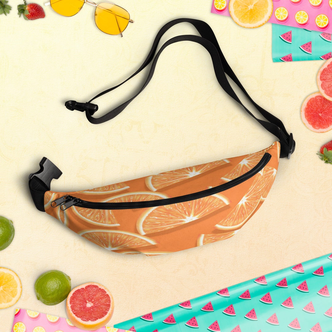 Fanny Pack Orange Citrus Waist Bag Travel Purse Cute Hip Pouch Fruit ...