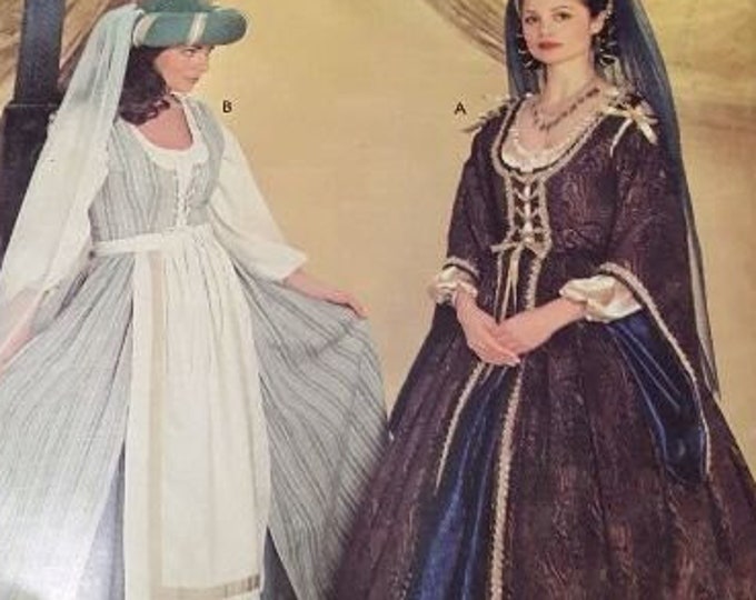 Simplicity Pattern 0637 Tudor Gown Costumes Size 16 - 20 Out-of-print ...