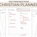 Christian Planner Printable DAILY AND WEEKLY Faith Planner Daily ...