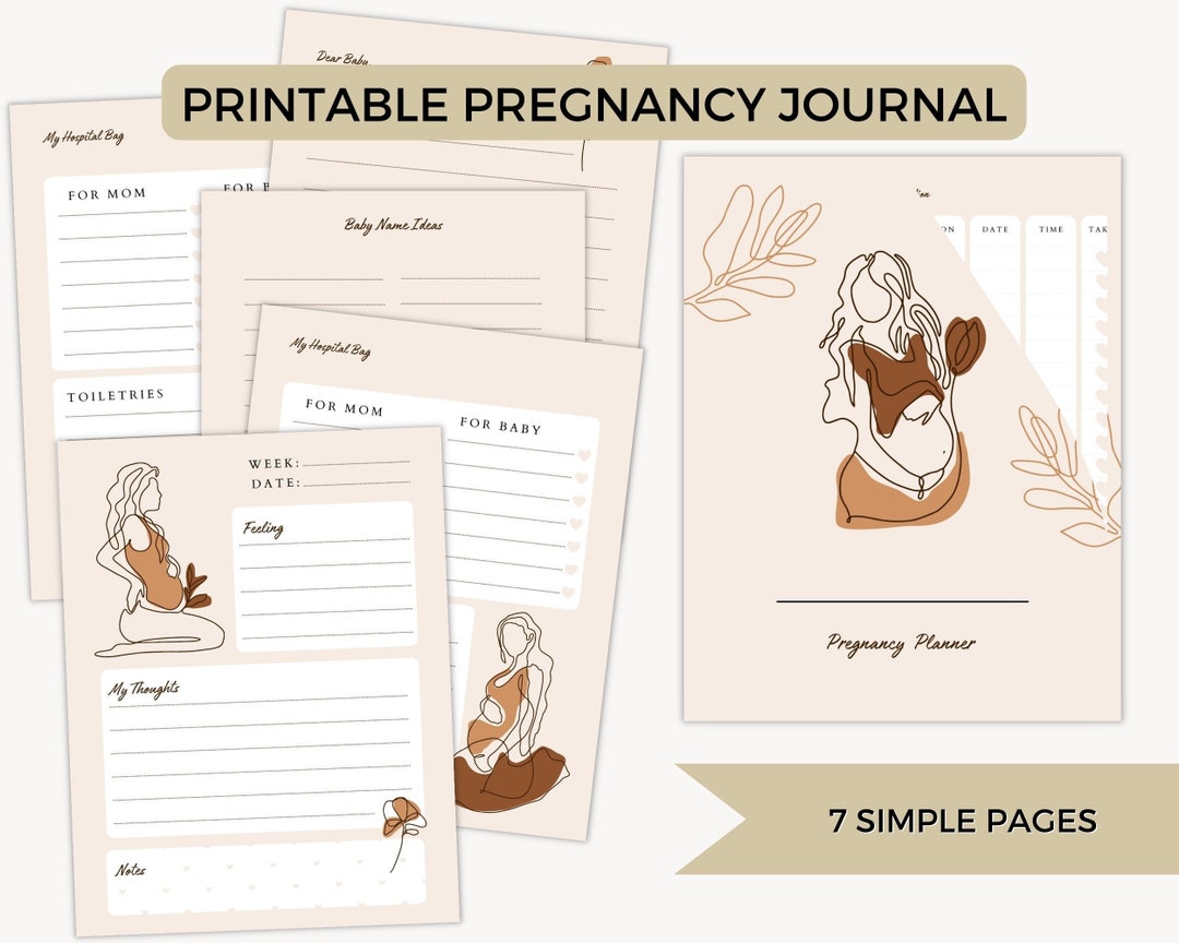 Printable Pregnancy Planner Pregnancy Journal Pregnancy Diary Newborn ...