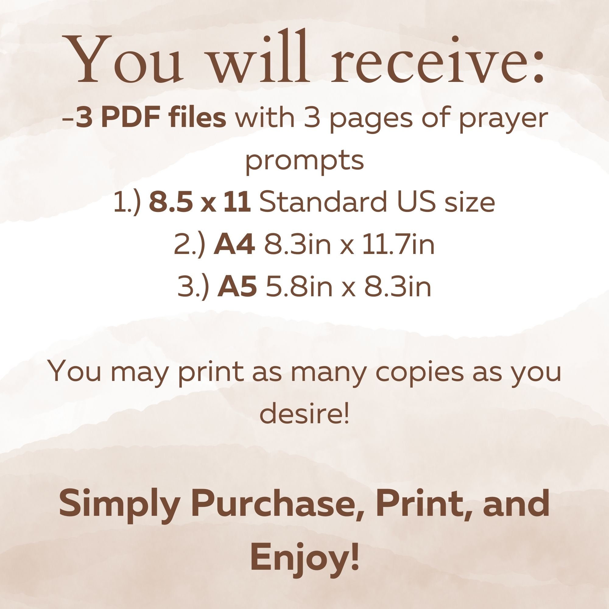 Printable Prayer Journal Guided Prayer List Daily Praying Christian ...