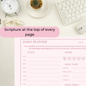 Christian Planner Printable DAILY AND WEEKLY Faith Planner Digital ...