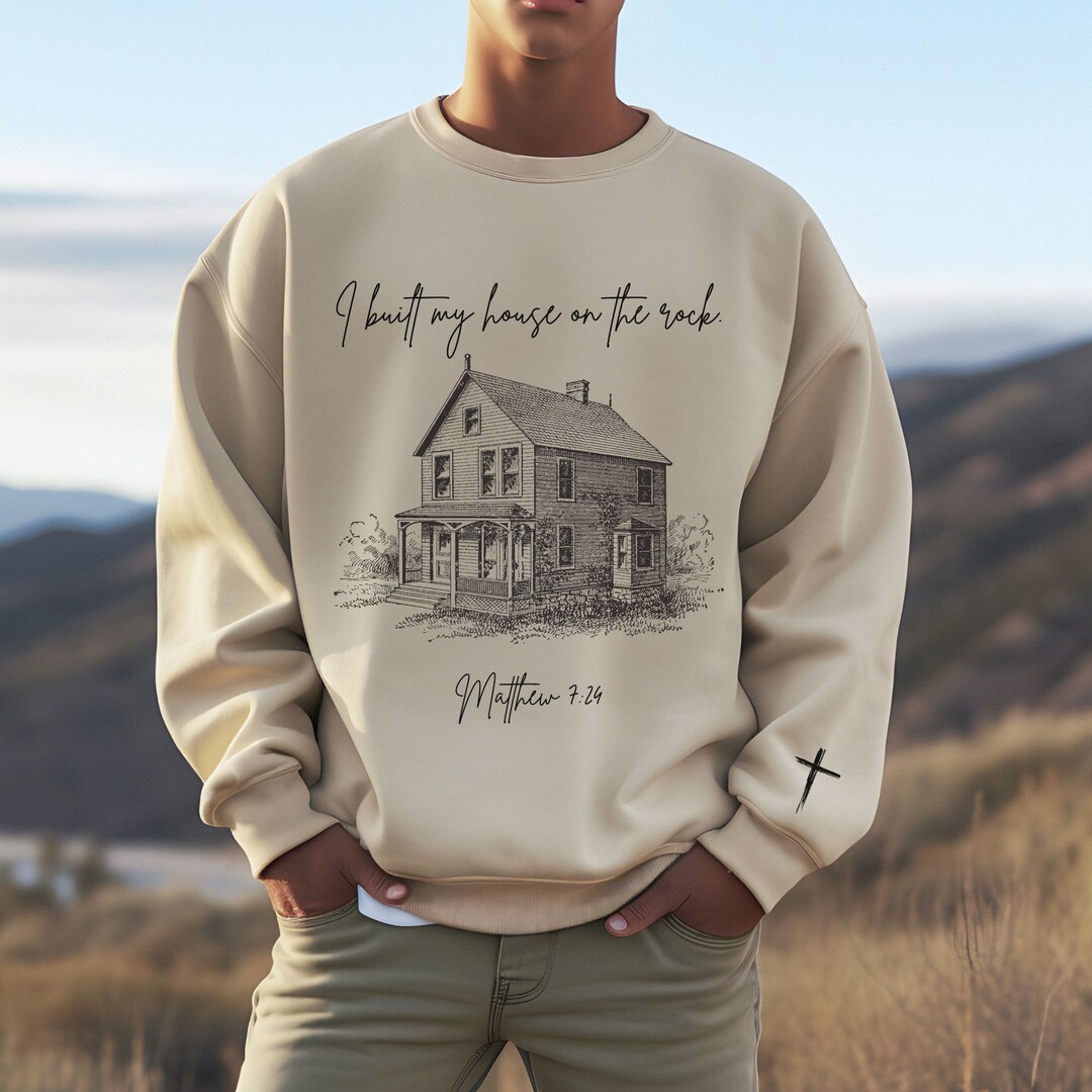 Firm Foundation Shirt Aesthetic Christian Sweatshirt Minimal Tshirt ...