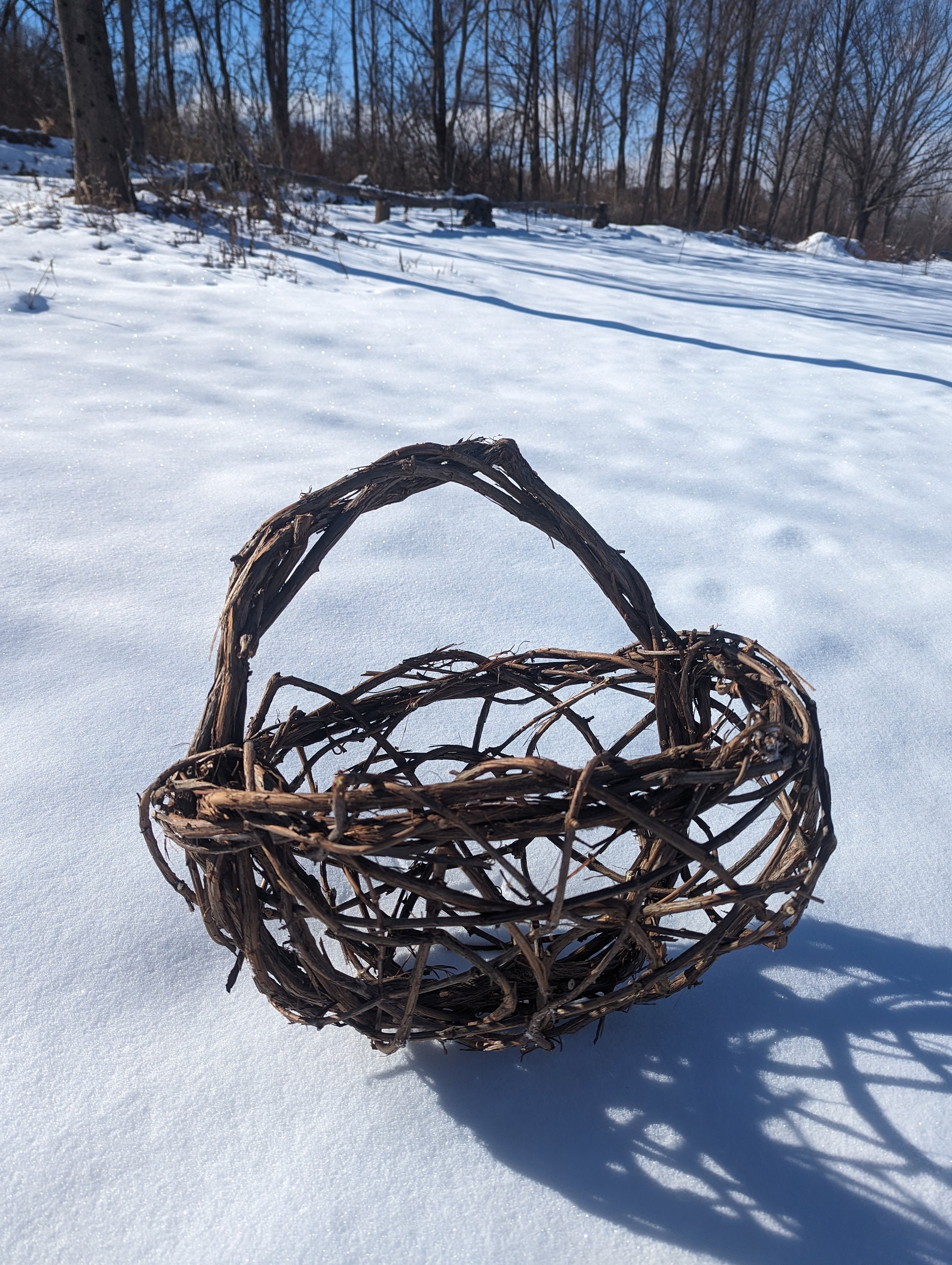 Woven Grapevine Basket - Etsy