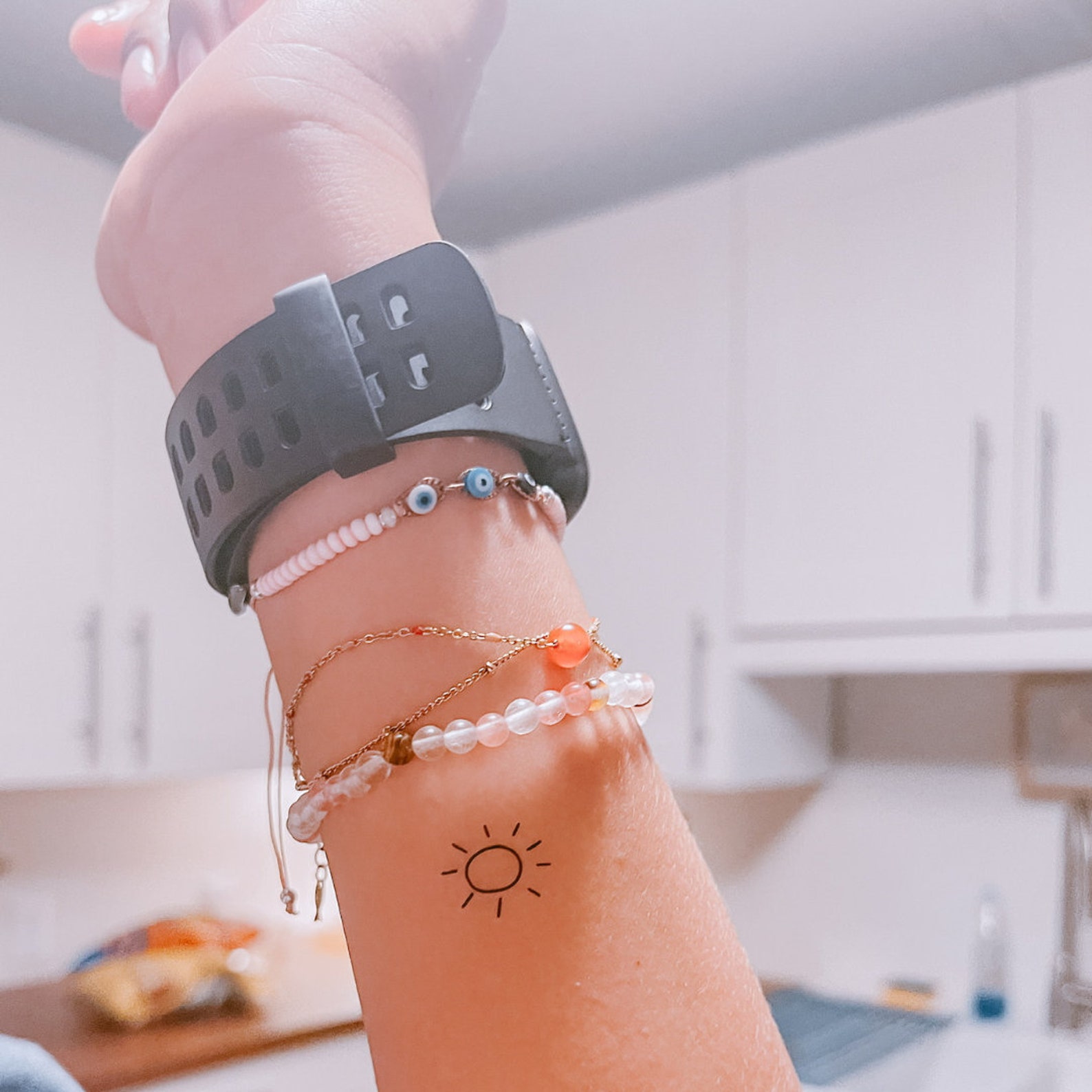 Cute Weather Doodle Temporary Tattoo Set - Etsy