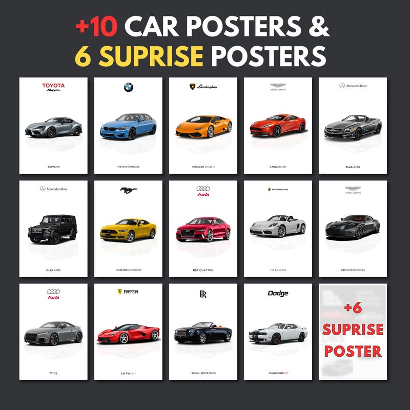 Car Posters - Etsy