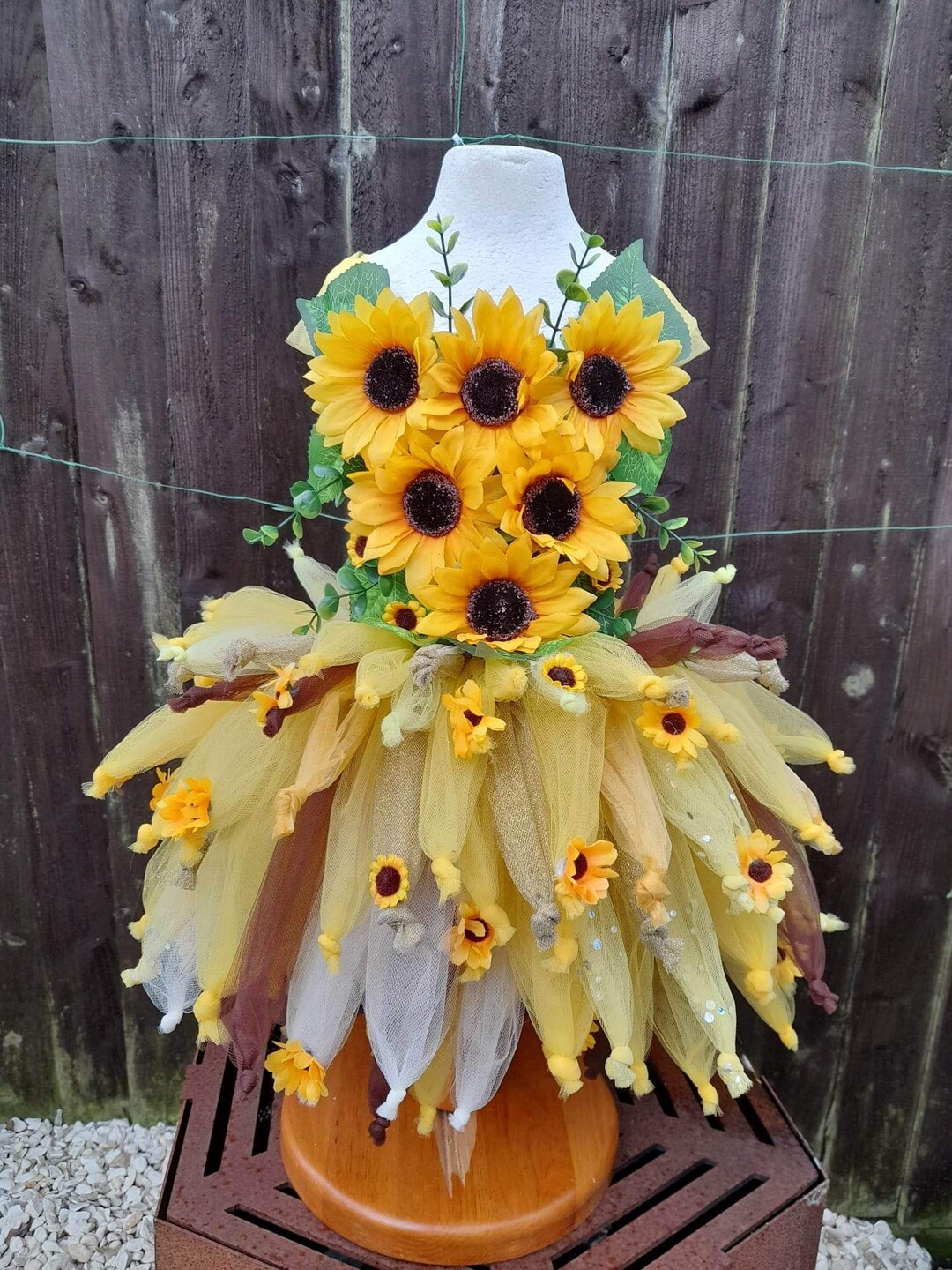 Sunflower Fairy Tutu Dress Sunflower Party Dress, Birthday, Christmas ...