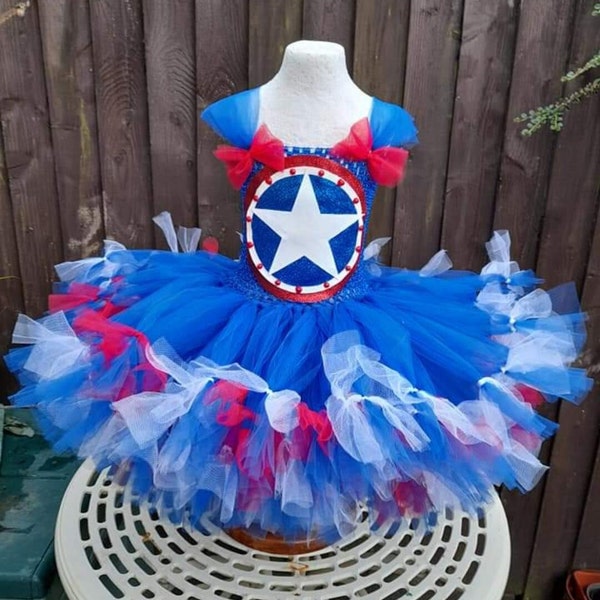 Captain America Tutu - Etsy