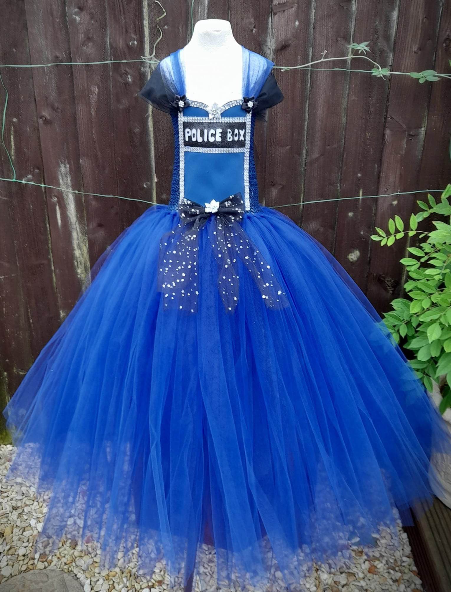 Adult Doctor Who Tardis Police Box Inspired Knee Length Tutu Dress ...