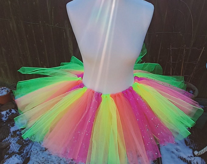 Adult Neon Tutu Skirt Charity Race, 80's Weekend, Dressing Up, Birthday ...