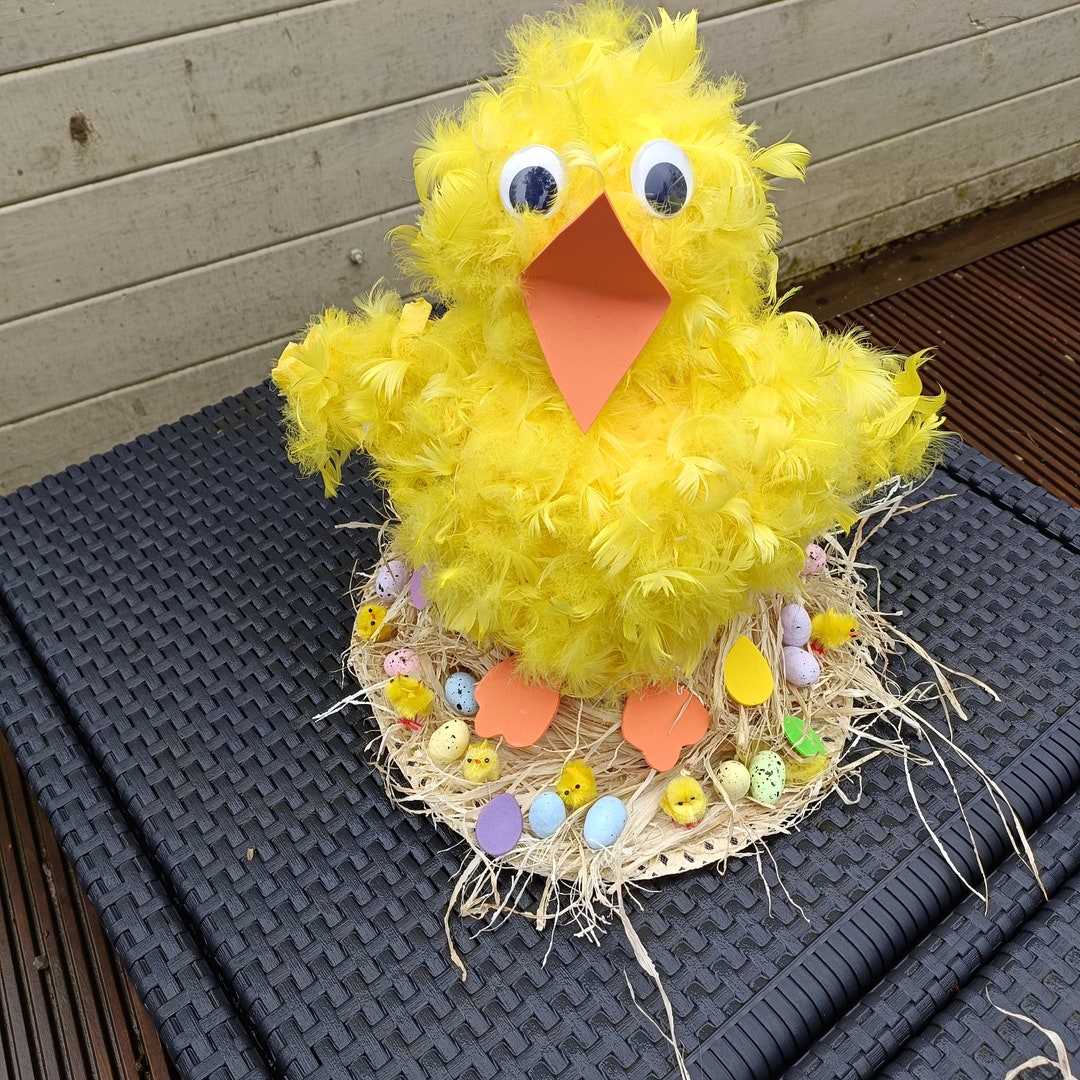 DIY Make Your Own Chicken in a Nest Easter Bonnet Craft Kit - Etsy