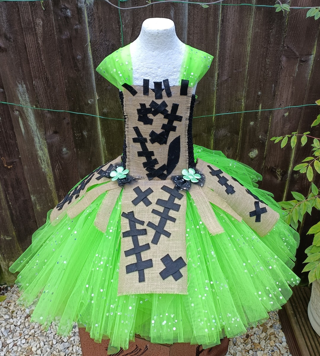 Deluxe Oogie Boogie Monster Inspired Knee Length Tutu Dress Halloween ...