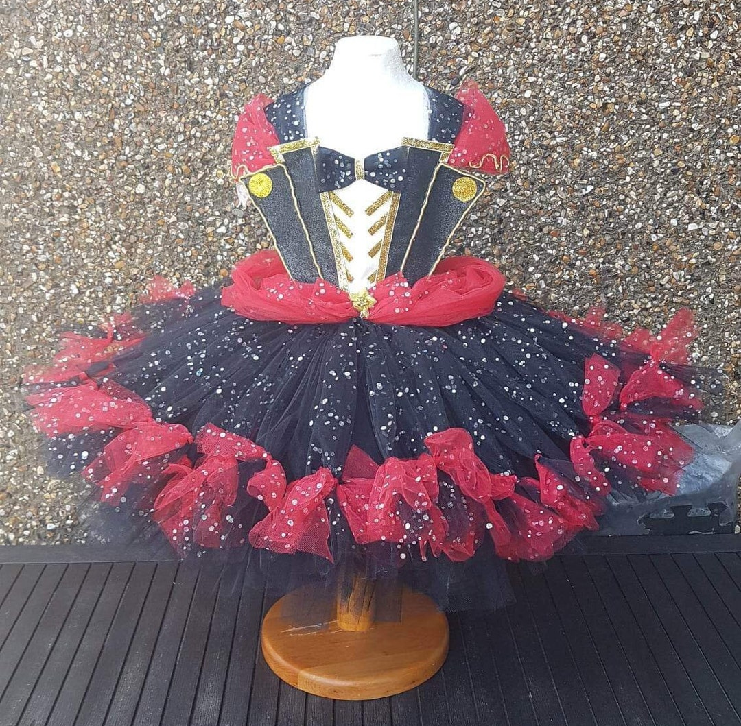 Ringmaster / Showman Inspired Knee Length Tutu Dress Halloween Costume ...