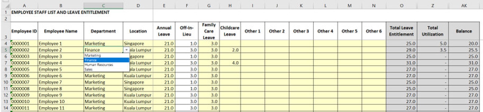 Employee Leave Tracker | Leave Planner | Absence Tracker | Multiple ...