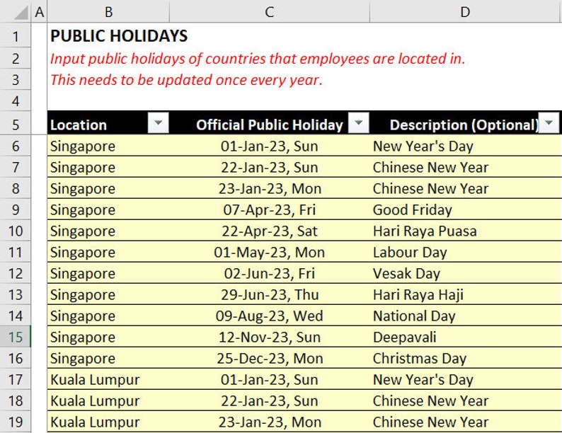 Employee Leave Tracker | Leave Planner | Absence Tracker | Multiple ...