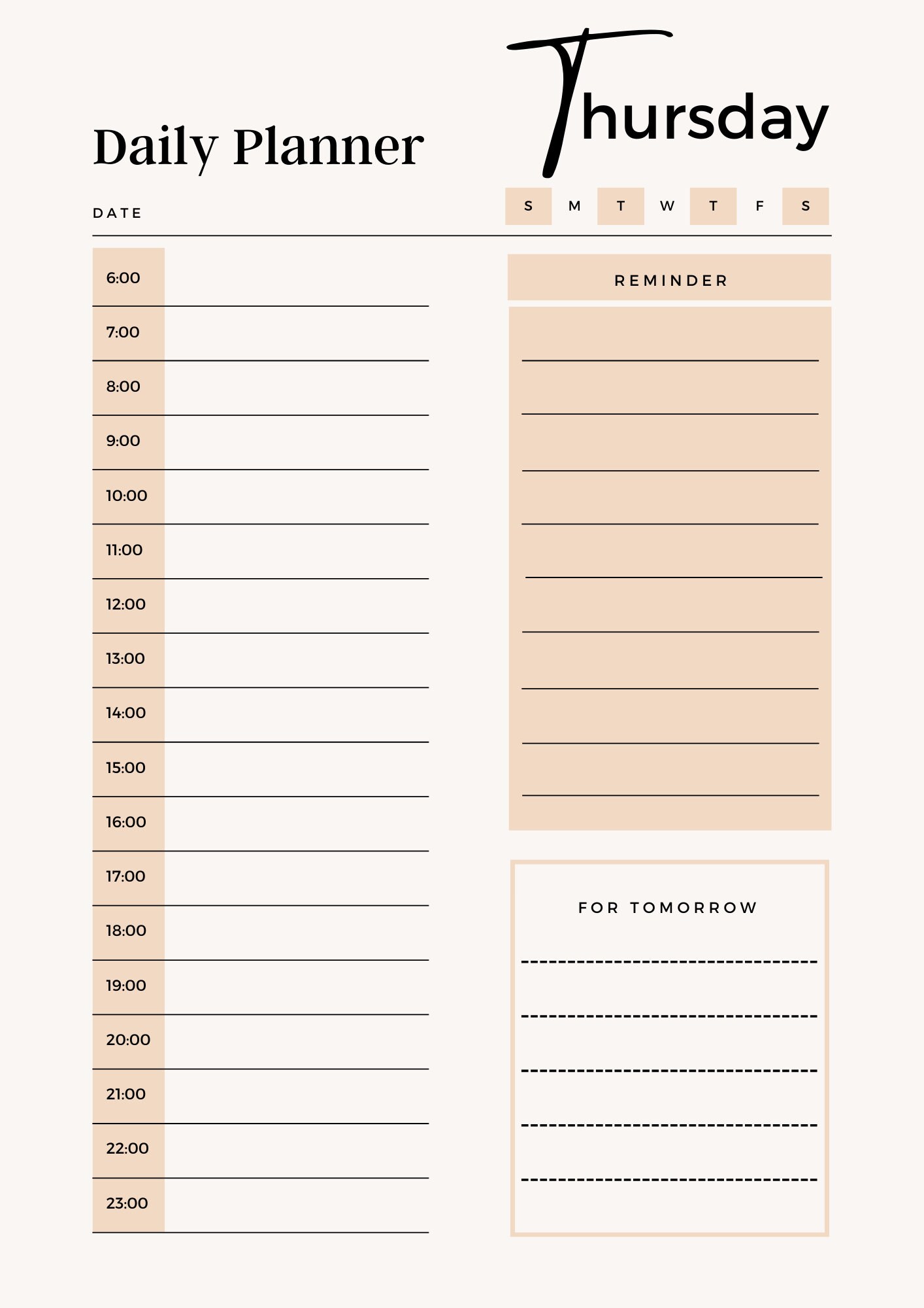 Printable 24-hour Daily Planner BUNDLE - Etsy