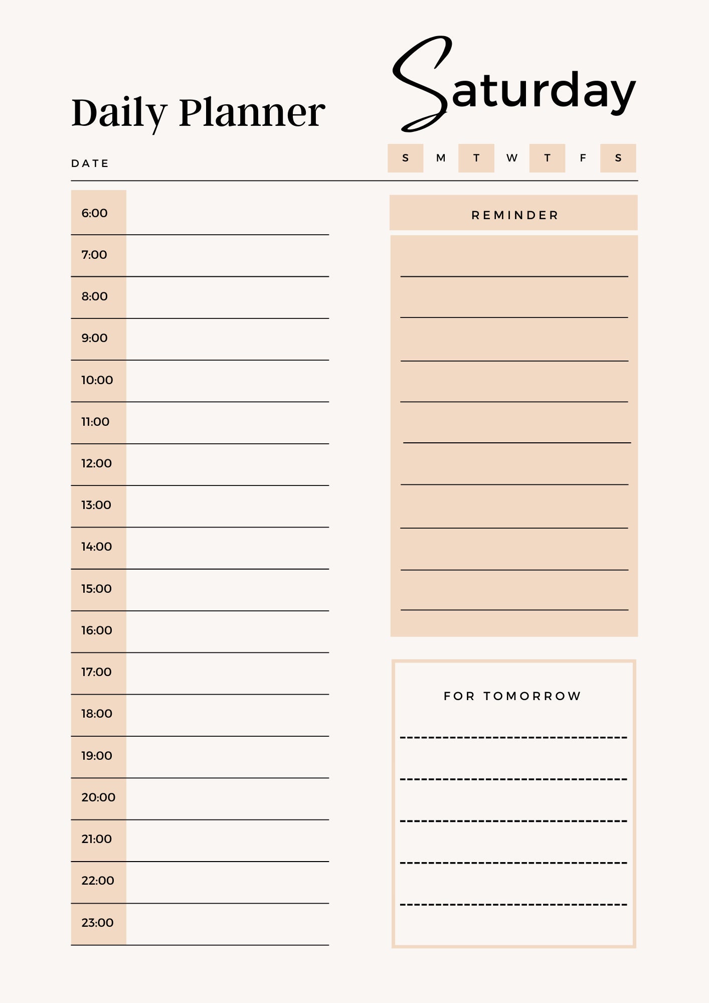 Printable 24-hour Daily Planner BUNDLE - Etsy