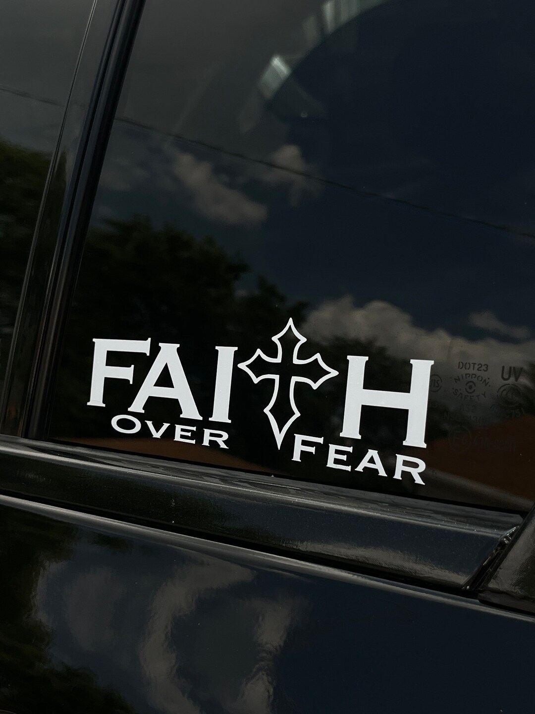 Faith Over Fear High Quality Decal - Etsy