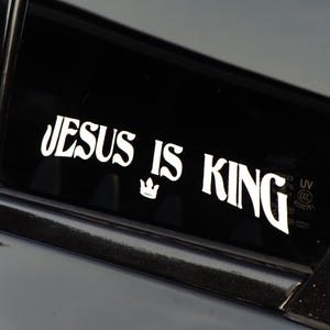 Jesus is King High Quality Decal / Sticker - Etsy