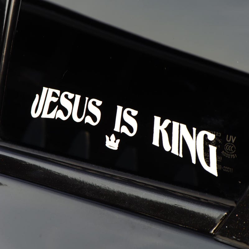 Jesus Chrome Sticker - Etsy