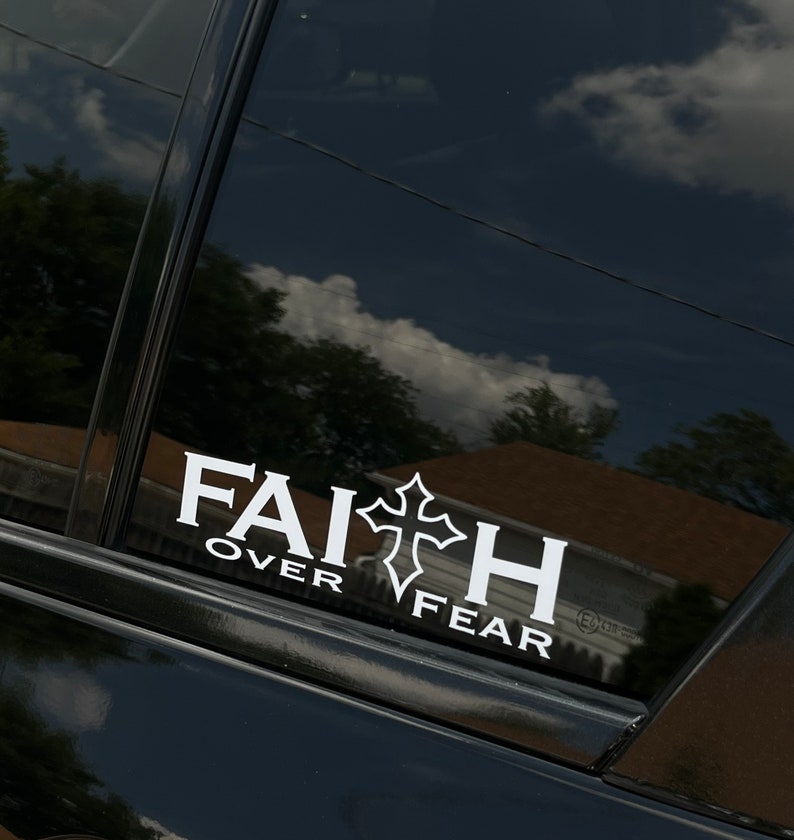 Faith Over Fear High Quality Decal - Etsy