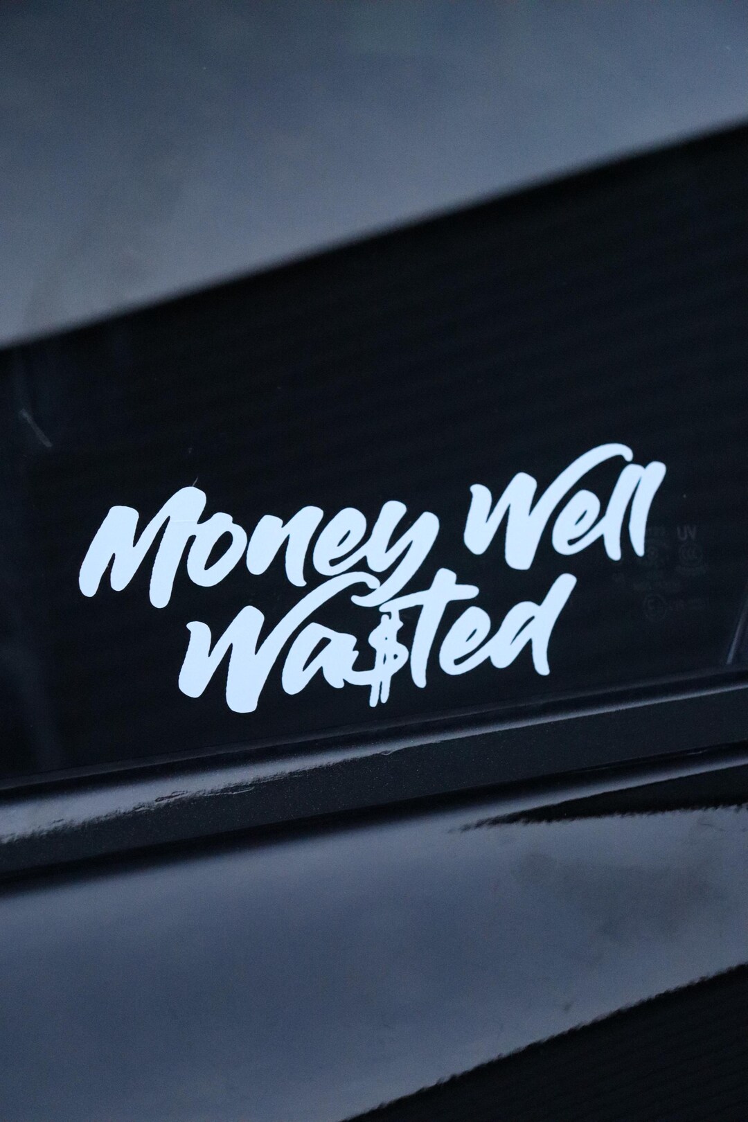 Money Well Wasted High Quality Car Decal / Sticker - Etsy
