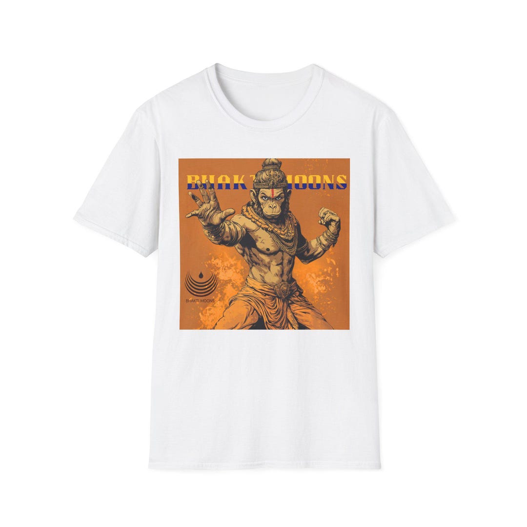 Hanuman Warrior Tee Unisex Soft Cotton Bhakti T Shirt for Spiritual ...
