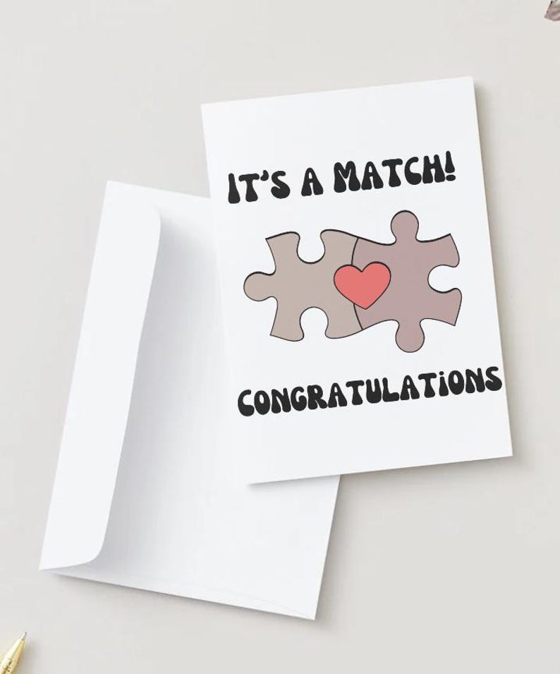 Residency Match Day Printable Greeting Card Medical Student ...