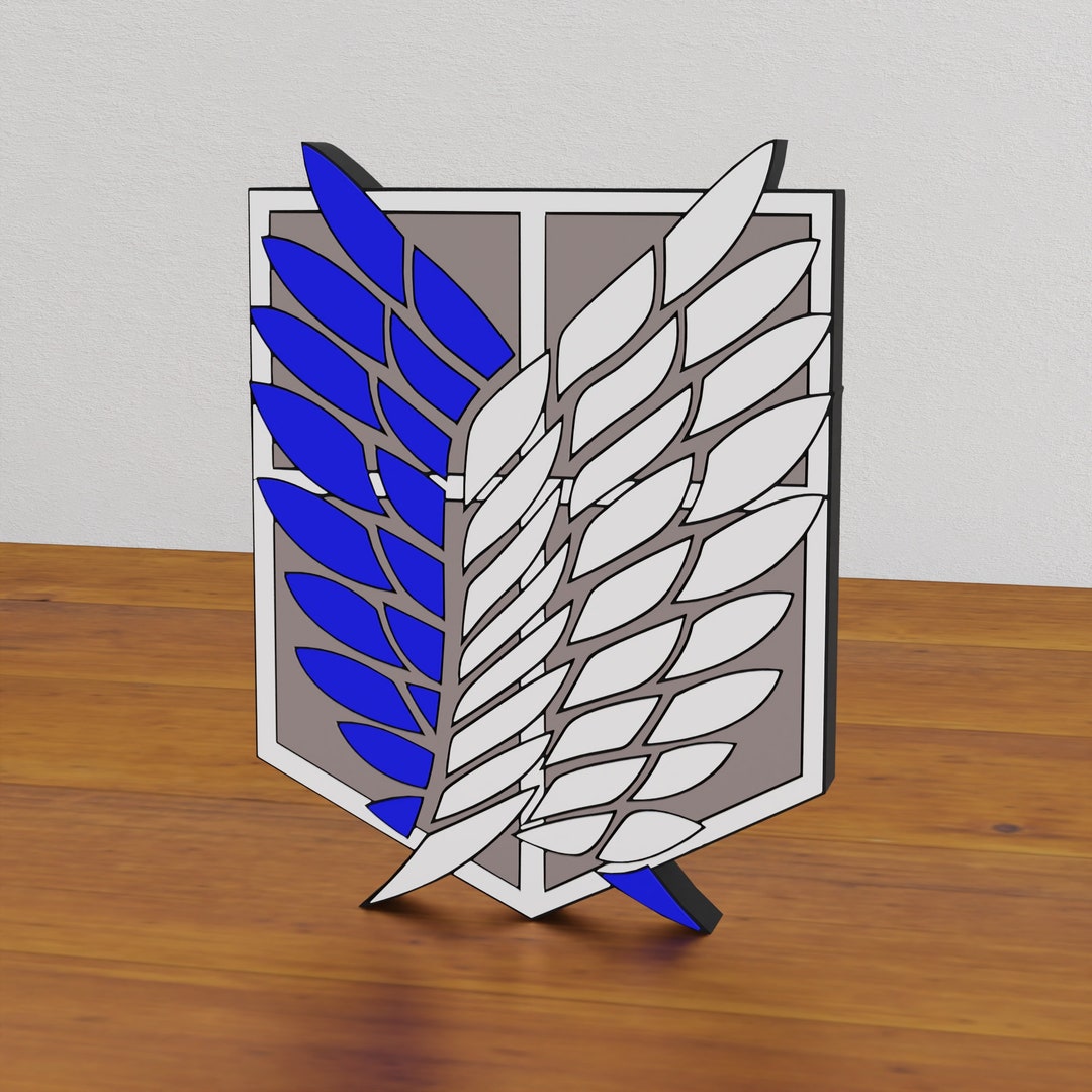 Aot Scout Anime 3D Printed Logo Display Sign Artistic Mashup - Etsy