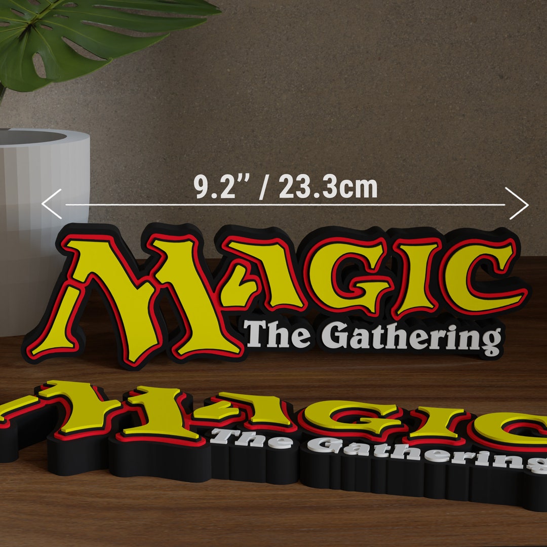 MTG 3D Printed Logo Display Sign Artistic Mashup not an Official ...