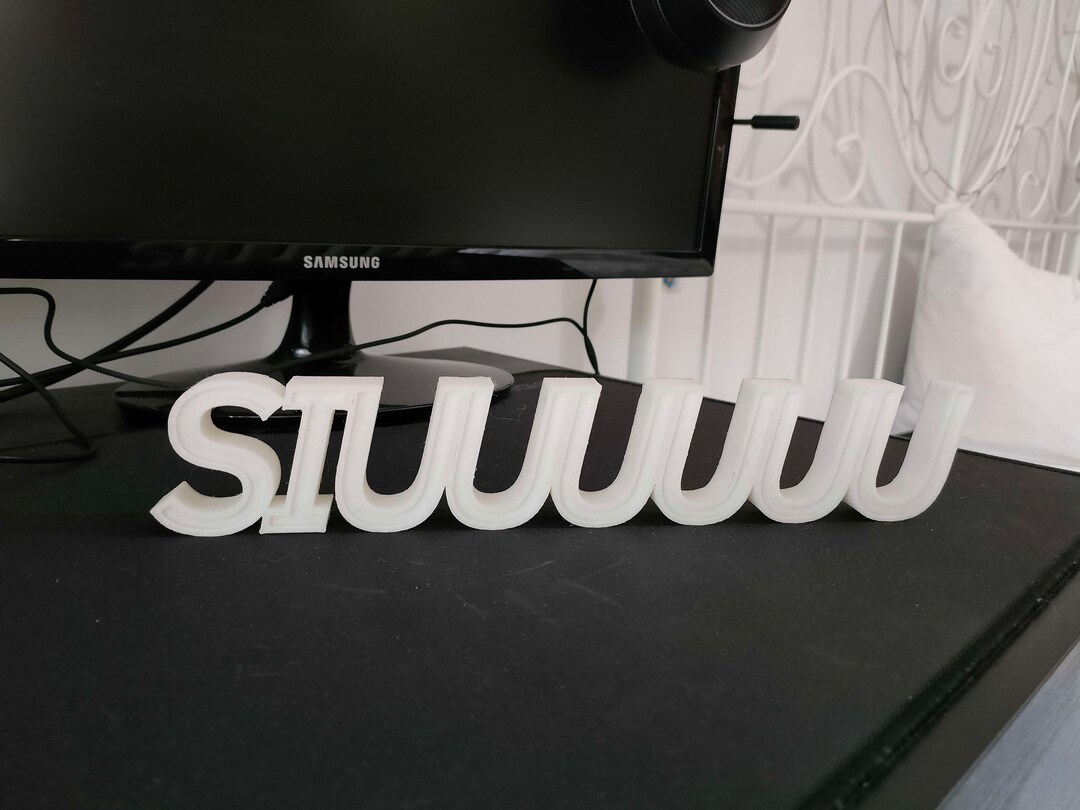 3D Printed SIUUUUUU glows in the Dark - Etsy