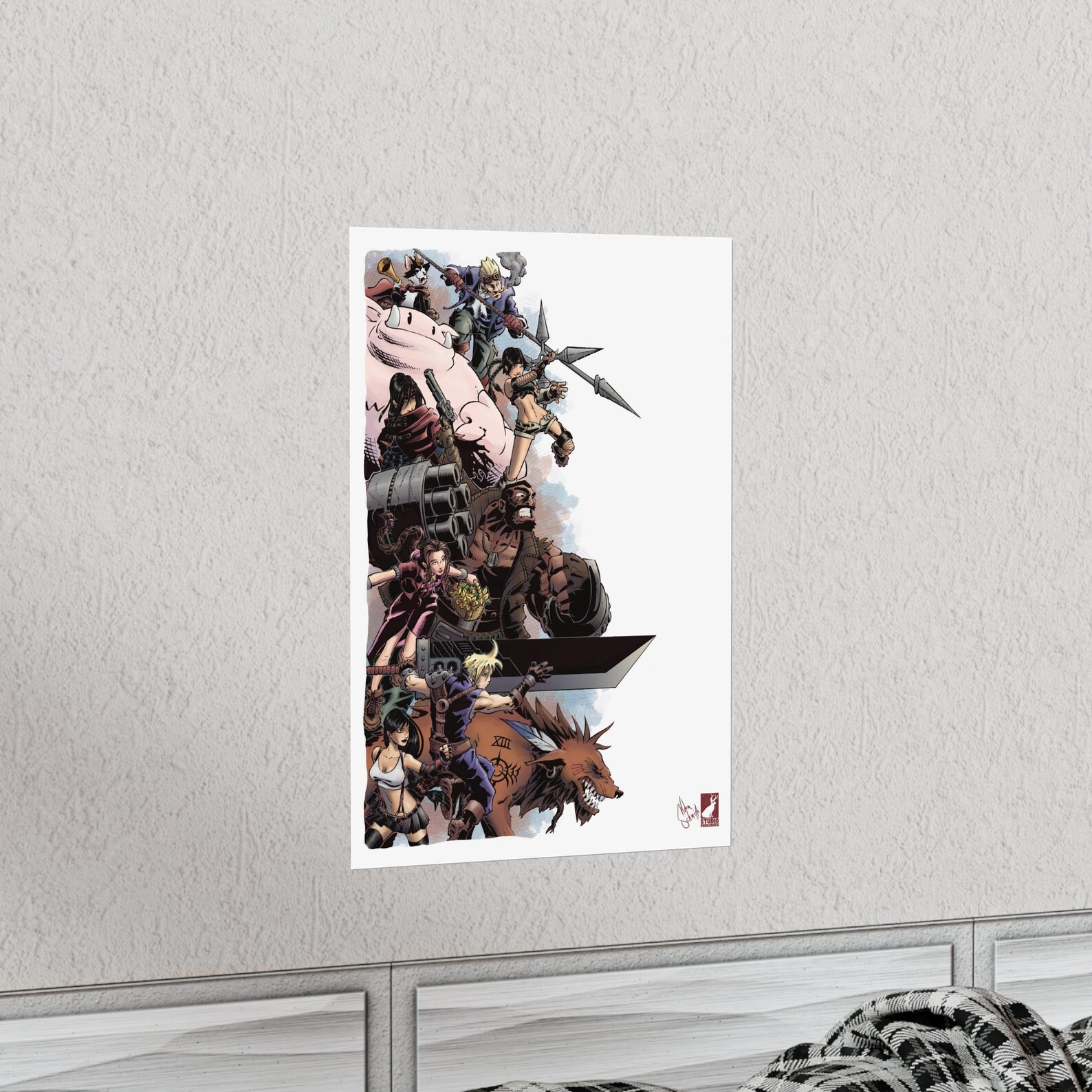 Final Fantasy VII Original Art Print, Wall Art, Fan Art - Etsy