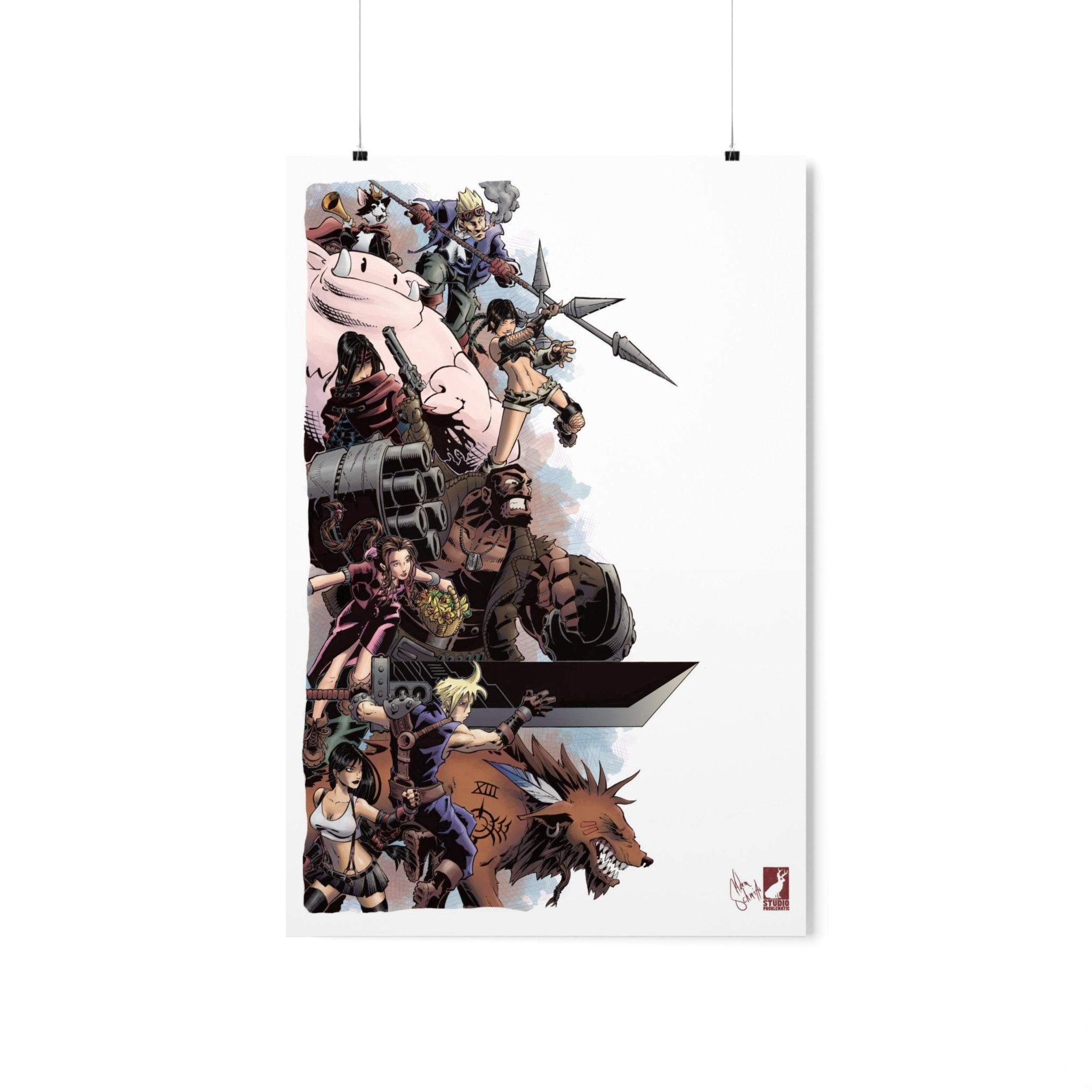 Final Fantasy VII Original Art Print, Wall Art, Fan Art - Etsy