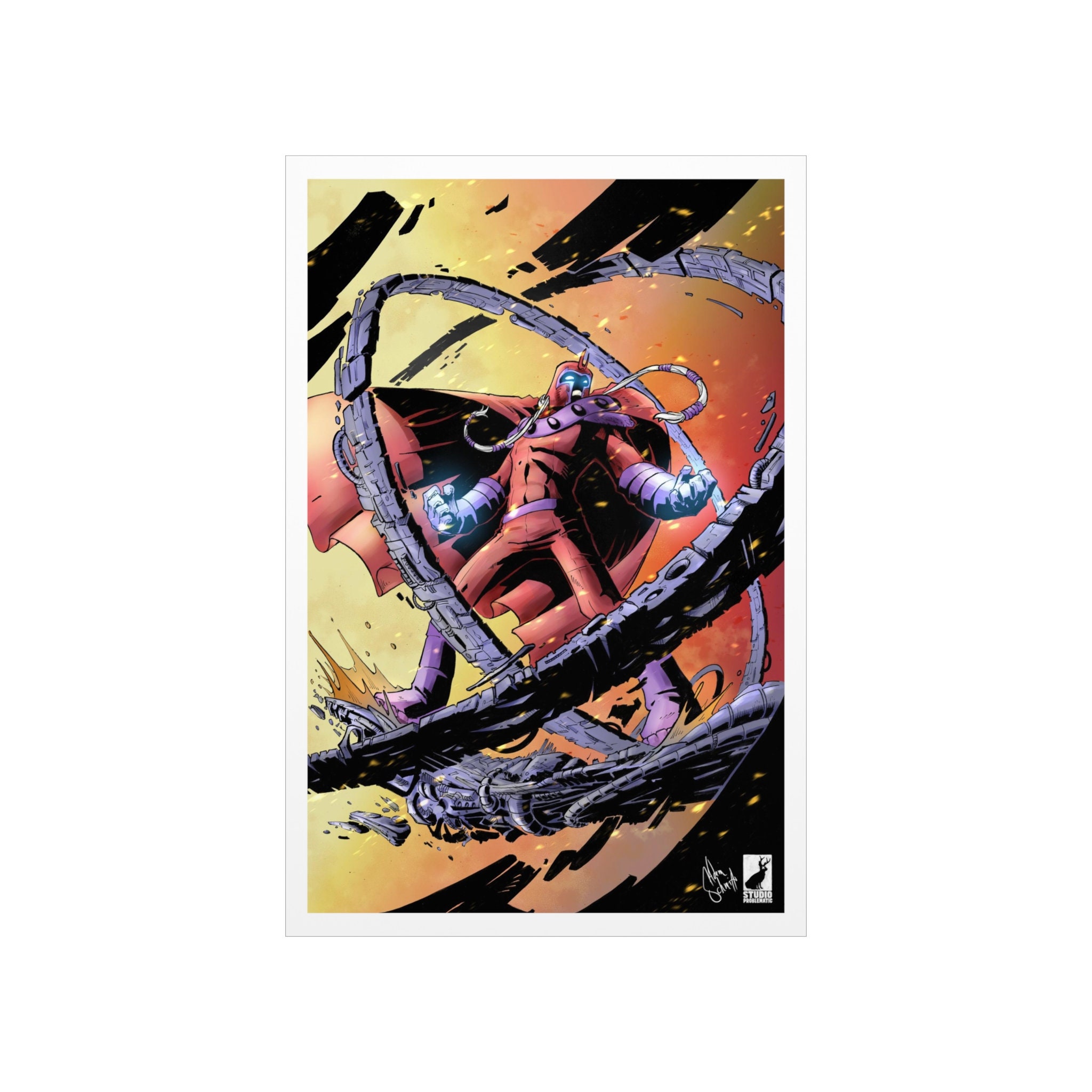 Magneto X-men Original Art Print, Wall Art, Fanart - Etsy