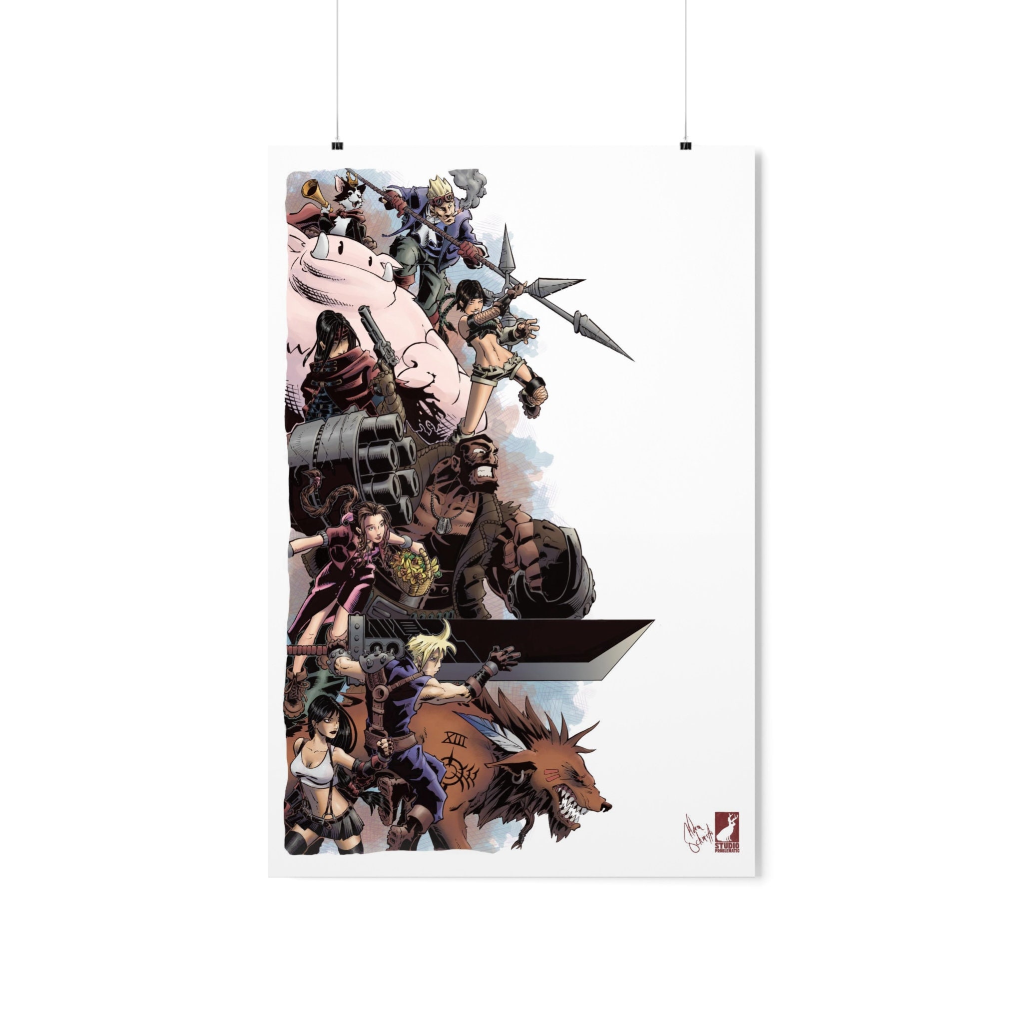 Final Fantasy VII Original Art Print, Wall Art, Fan Art - Etsy