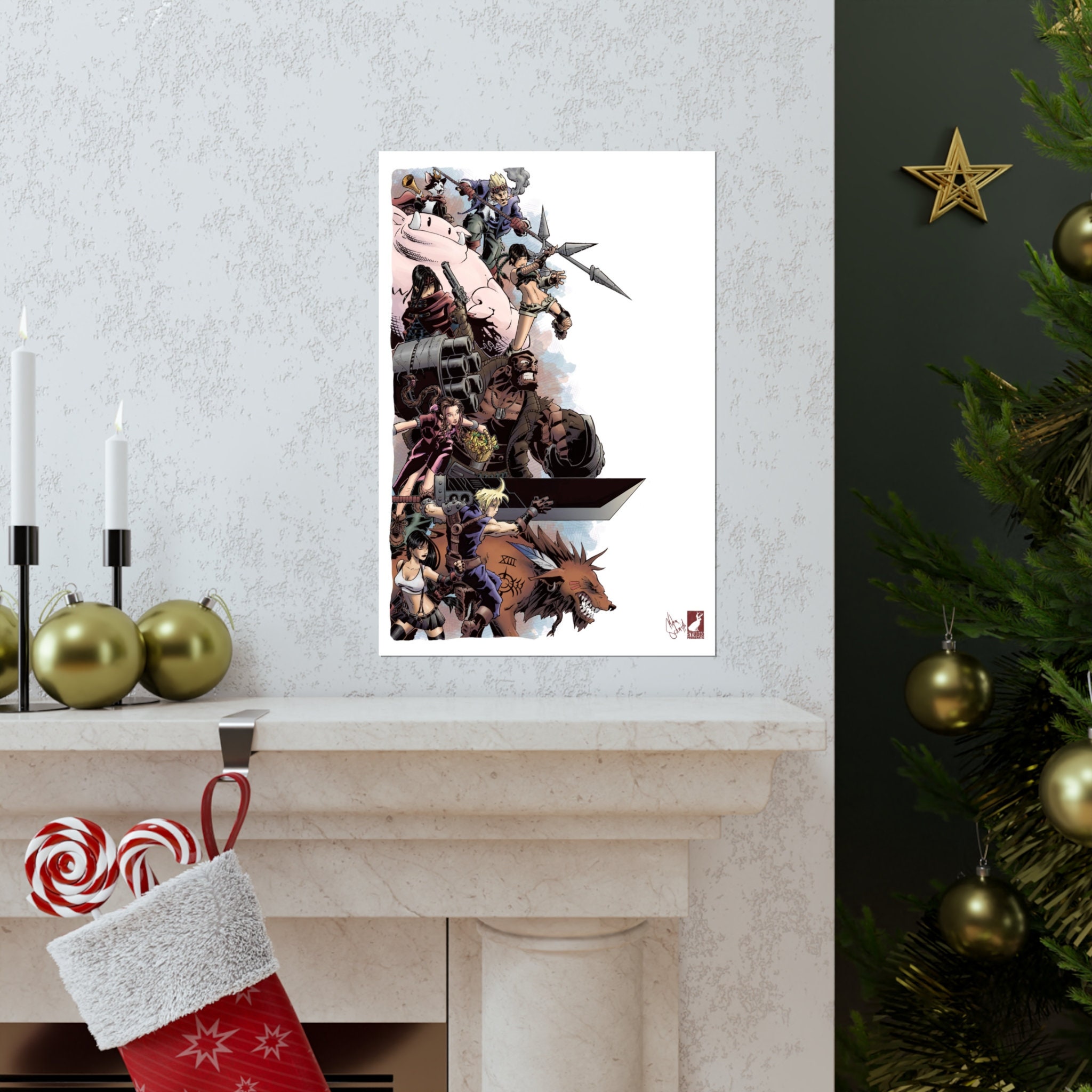 Final Fantasy VII Original Art Print, Wall Art, Fan Art - Etsy