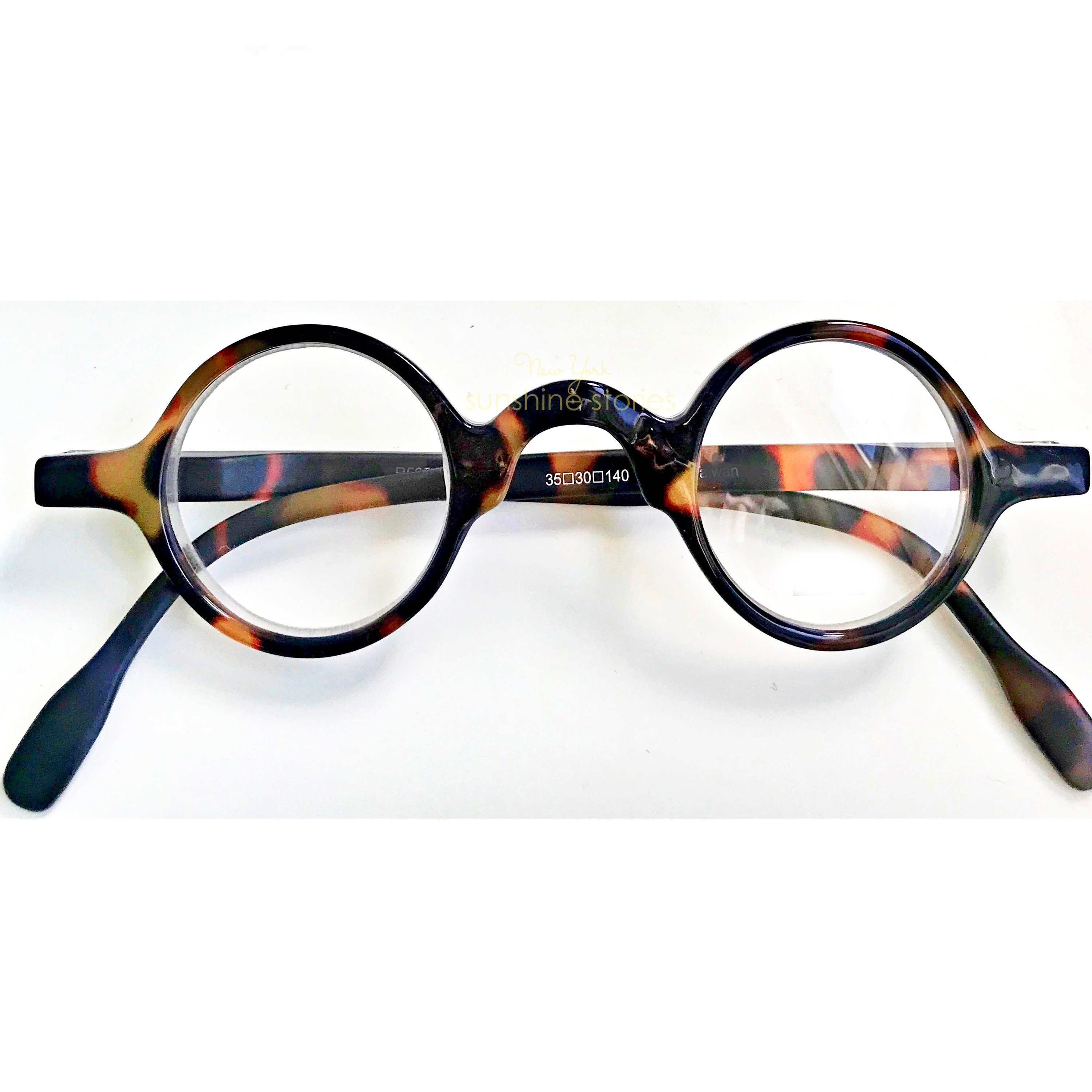 Mini Oval Round Tiny Reading Glasses optical Quality Black/green/brown ...