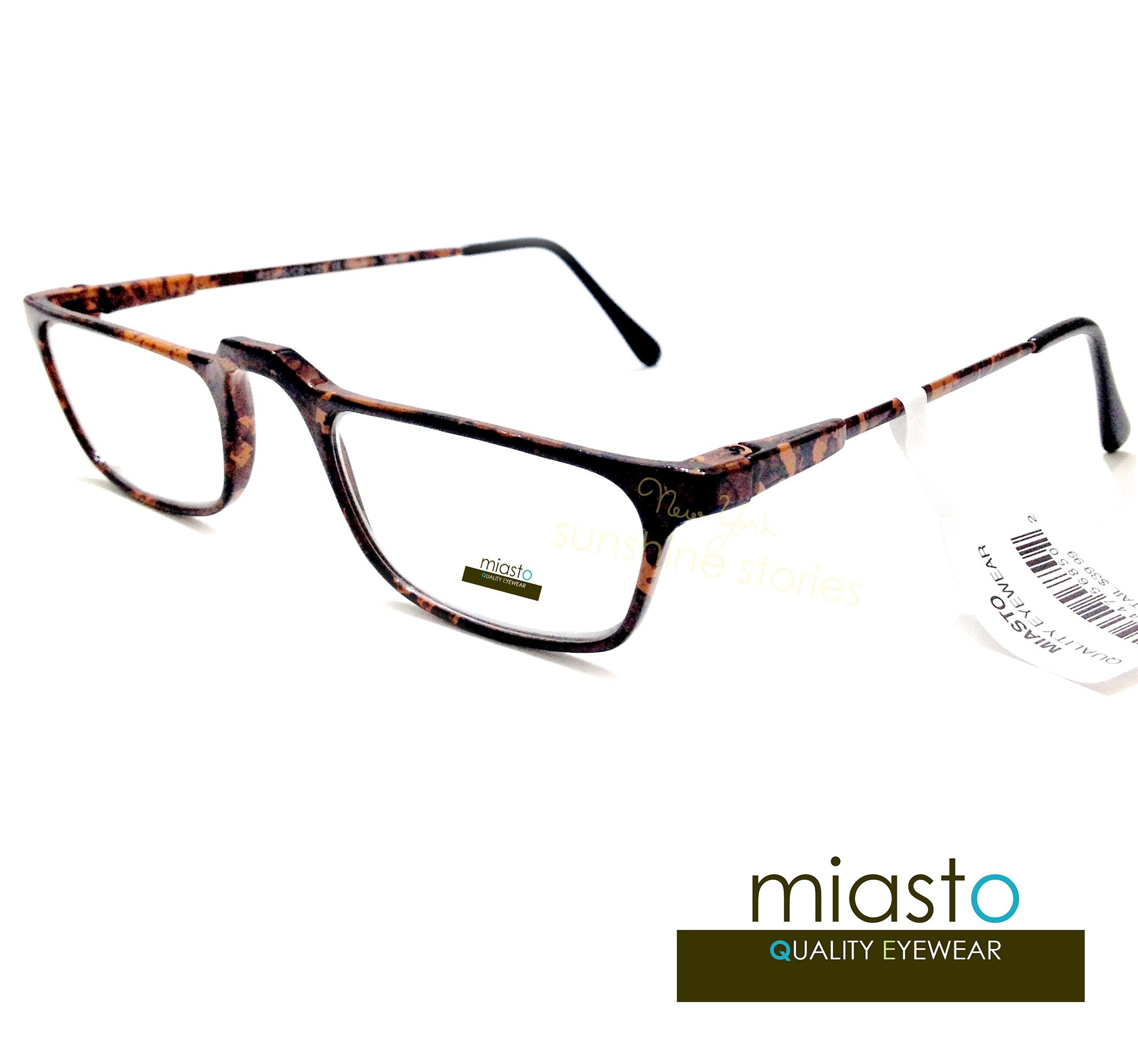 Half Frame Rectangle Reading Glasses strong Carbon Fiber Frame 1.251 ...