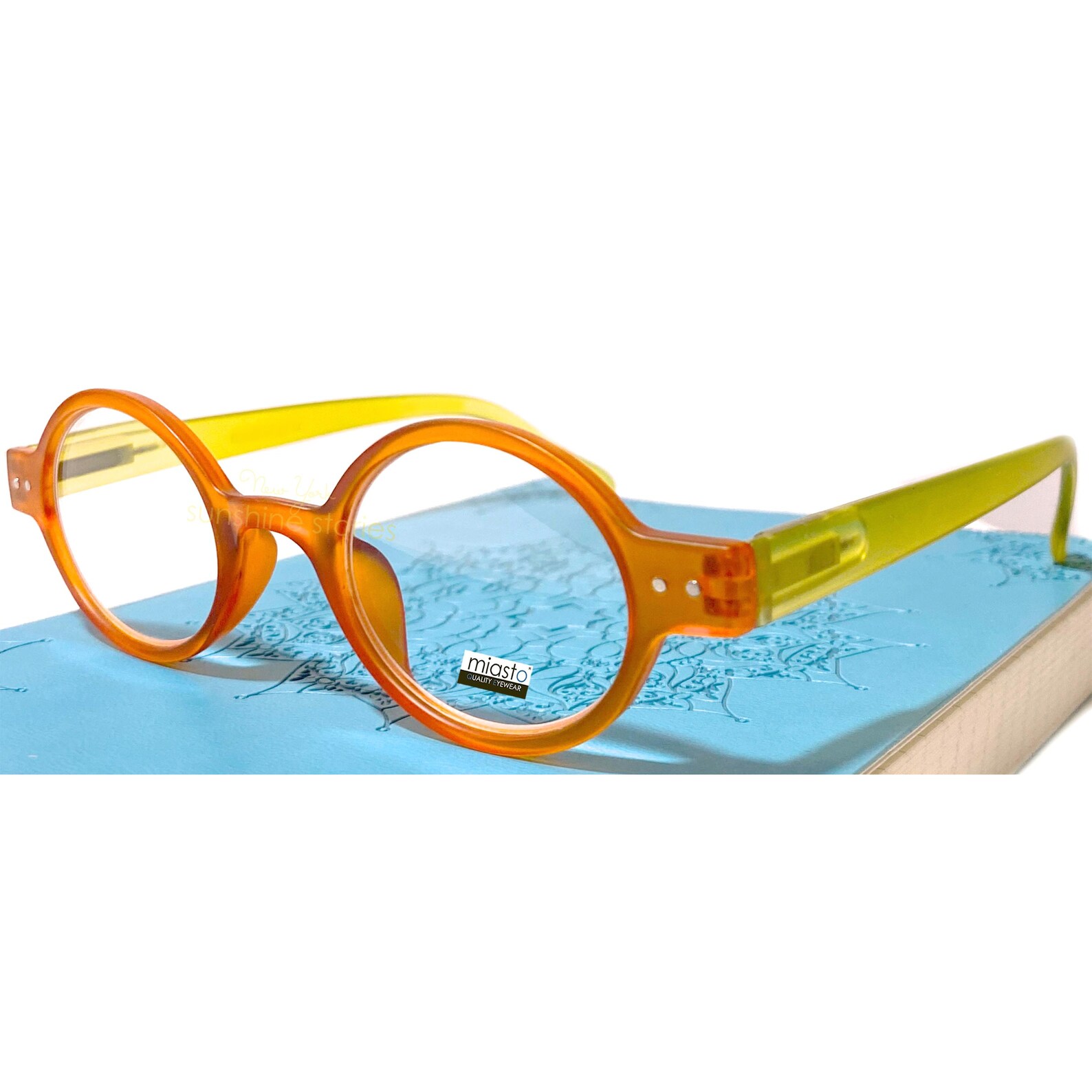 Bright Colorful Fun Oval Round Small Reading Glasses+1.25+1.50+1.75+2. ...