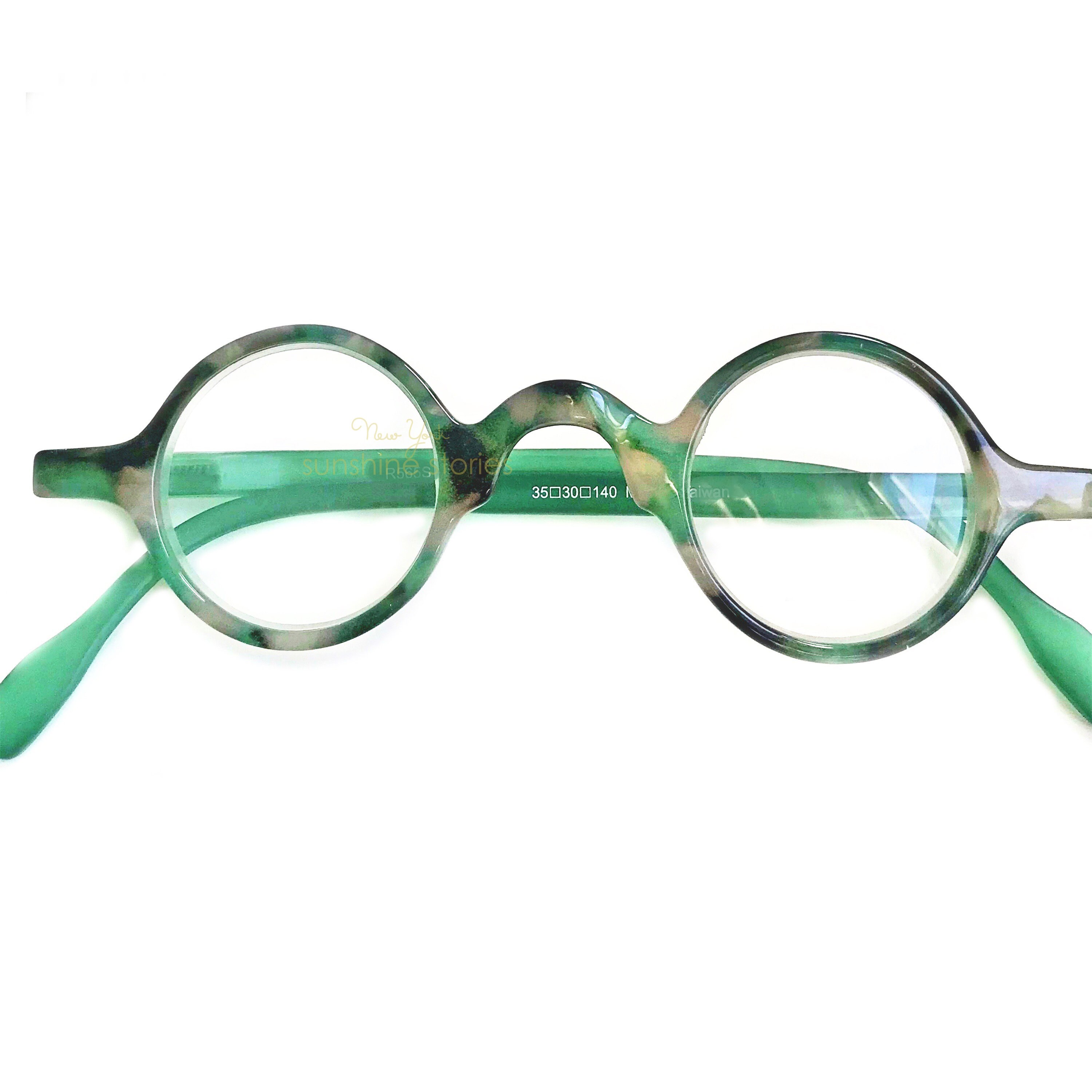 Mini Oval Round Tiny Reading Glasses optical Quality Black/green/brown ...